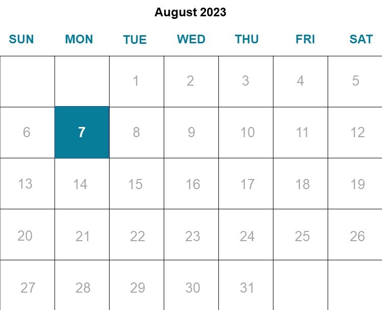 Financial Calendar - Gas