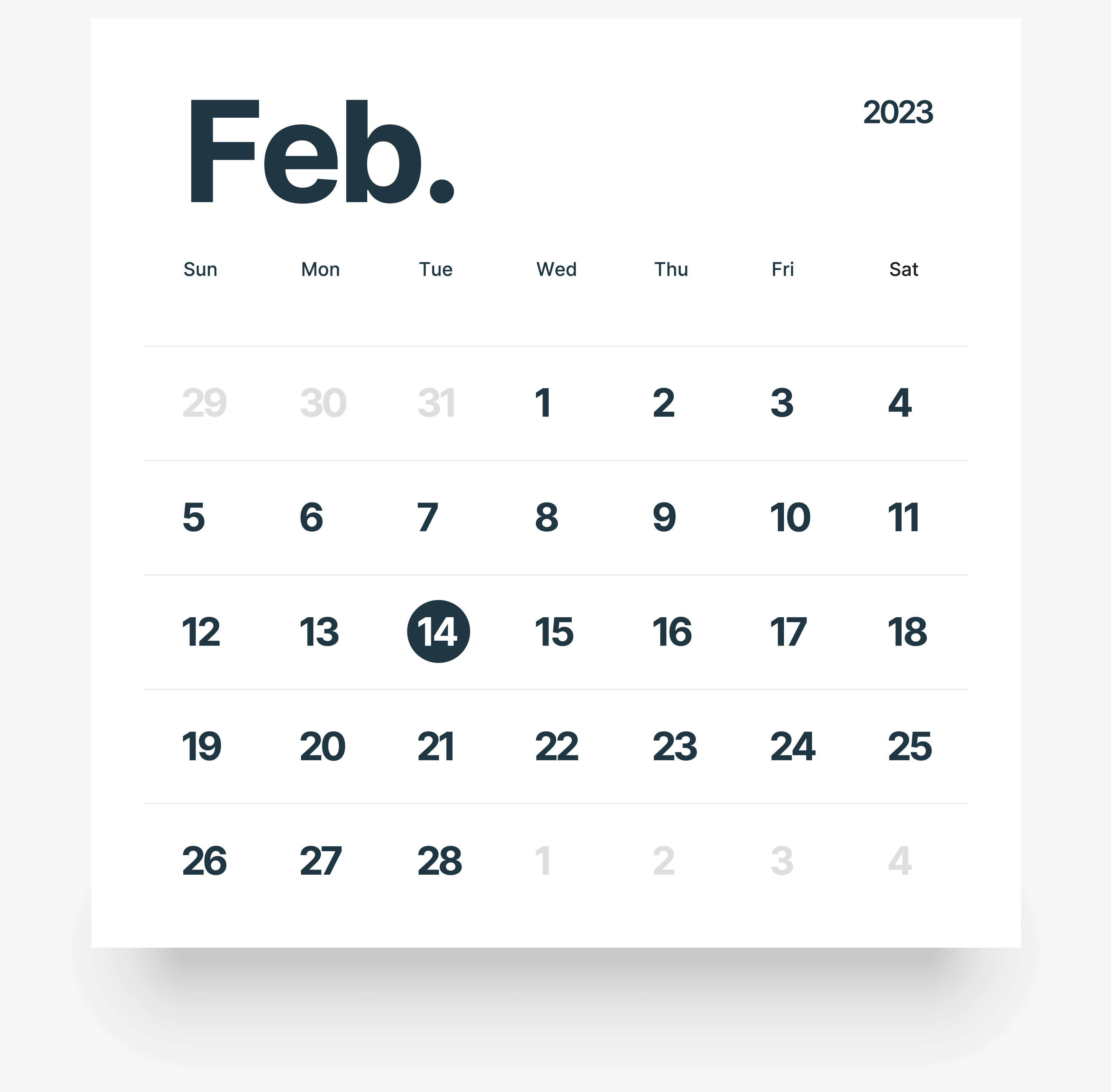 Financial Calendar - Gas